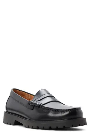 G.H.BASS Hartford Lugged Penny Loafer - Black