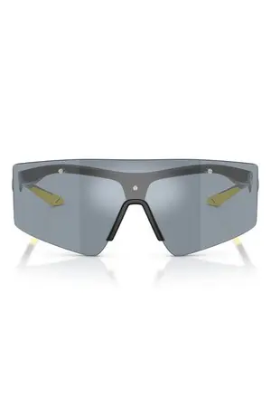 SCUDERIA FERRARI Shield Wrap Sunglasses - Light Blue Silver