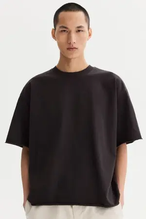 H&m Oversized Fit Boxy-style T-shirt - Black