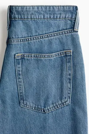 H&M Feather Soft Wide Leg Jeans - Denim Blue