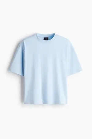 H&m Oversized Fit T-shirt - Light Blue
