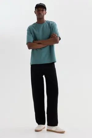 H&m Loose Fit Interlock T-shirt - Teal