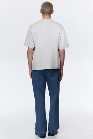 H&m Oversized Fit Cotton T-shirt - Light Gray