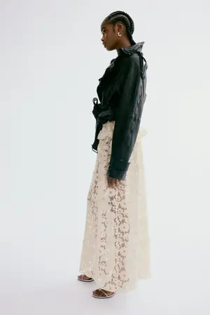 H&m Lace Midi Skirt