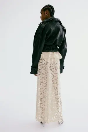 H&m Lace Midi Skirt
