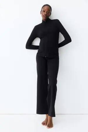 H&m Mama Zip-through Sports Jacket - Black