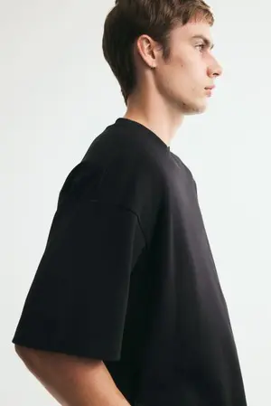 H&M Oversized Interlock T-shirt - Black