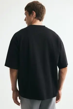 H&M Oversized Interlock T-shirt - Black