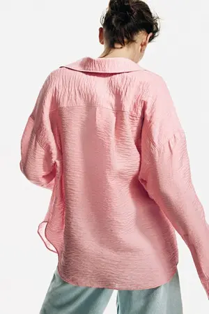H&m Oversized Viscose-blend Shirt