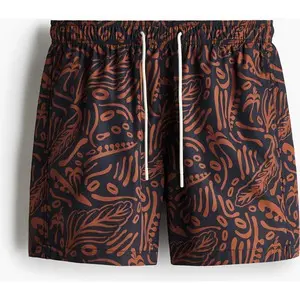 H&M Printed Swim Shorts - Brown/patterned