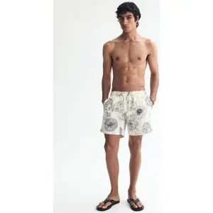 H&M Printed Swim Shorts - White/patterned