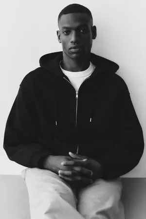 H&M Loose Fit Zip-through Hoodie - Black