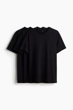 H&M 3-pack Regular Fit T-shirts - Black