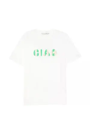Joshua Sanders Crewneck "ciao" T-shirt - Neutrals