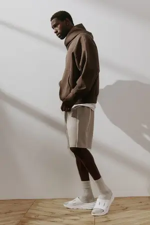 H&m Loose Fit Sports Shorts With Drymove - Beige