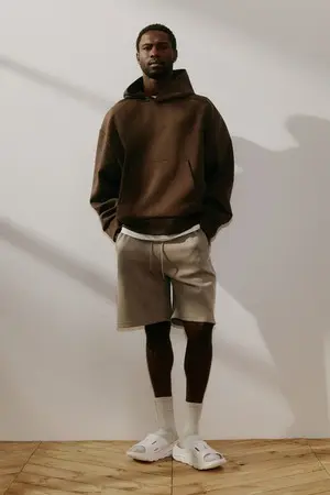 H&m Loose Fit Sports Shorts With Drymove - Beige