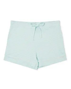 MOTETTE Short Sleeve And Shorts Pajama Set - Cloud Stripe