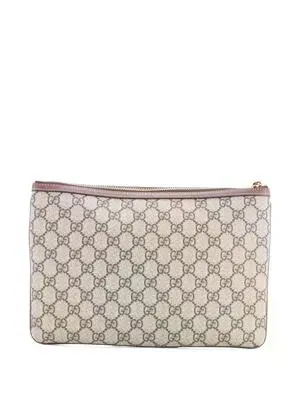 Gucci Ophidia Gg Coated Canvas Large Clutch Bag