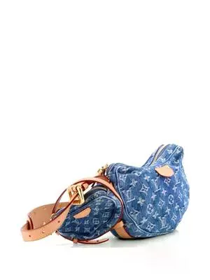 LOUIS VUITTON Croissant Nm Monogram Denim Mm Hobo Bag