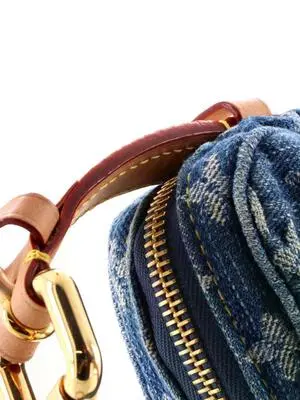 LOUIS VUITTON Croissant Nm Monogram Denim Mm Hobo Bag