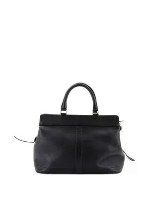 Celine Leather Tote Satchel - Black