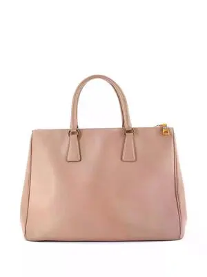 Prada Saffiano Leather Large Tote Bag - Neutrals