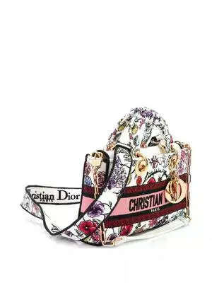 Dior Lady D-joy Embroidered Canvas Medium Satchel - Multicolour
