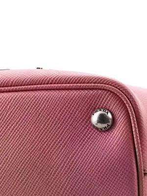 Prada Panier Embellished Saffiano Leather Bucket Bag