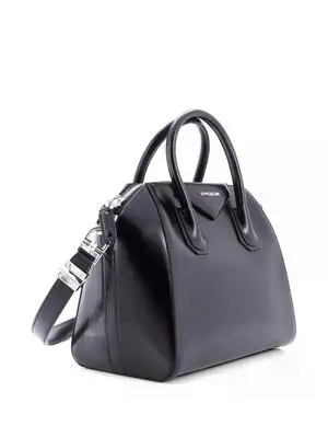 Givenchy Antigona Bag Glazed Leather Small Satchel - Black