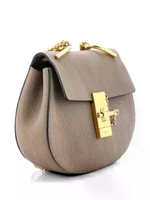 Chloé Drew Leather Mini Crossbody Bag - Neutrals