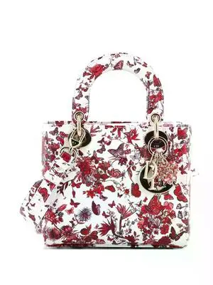 Dior Lady Bag Printed Leather Small Satchel - Multicolour