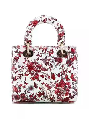 Dior Lady Bag Printed Leather Small Satchel - Multicolour