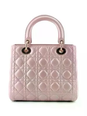 Dior Lady Lambskin Shoulder Bag - Pink