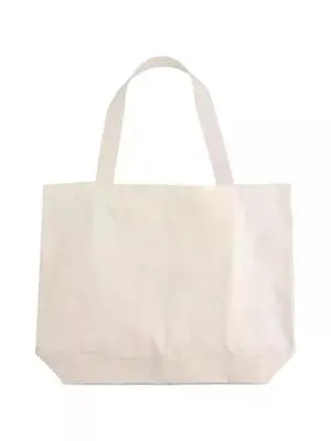 Maison Kitsuné Logo Print Tote Bag - Neutrals