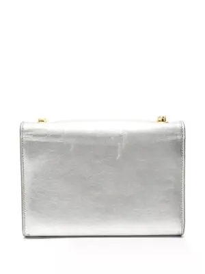 Saint Laurent Metallic Leather Tassel Shoulder Bag