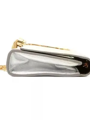 Saint Laurent Metallic Leather Tassel Shoulder Bag