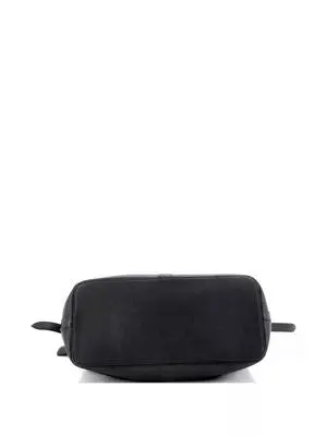 Celine Cabas De France Tote Leather Medium Satchel - Black