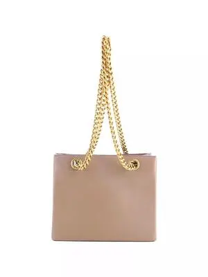 Balenciaga Duty Free Chain Leather Small Tote Bag - Neutrals