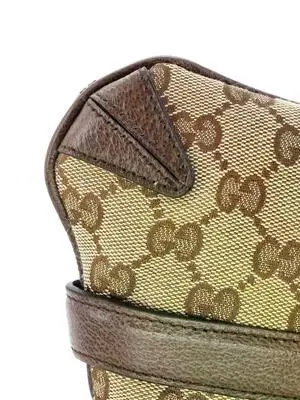 Gucci Horsebit Nm Web Chain Clutch Gg Canvas Small Shoulder Bag