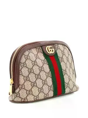 Gucci Ophidia Cosmetic Case Gg Coated Canvas Large Pouch