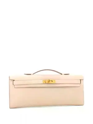 Hermès Kelly Cut Pochette Swift Clutch Bag - Neutrals