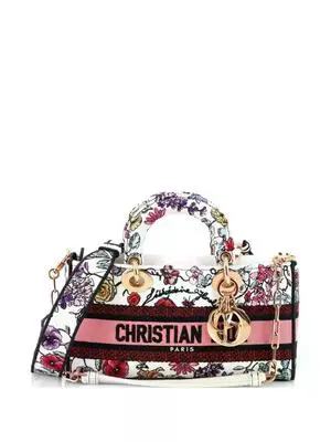Dior Lady D-joy Embroidered Canvas Medium Satchel - Multicolour
