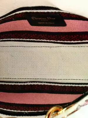 Dior Lady D-joy Embroidered Canvas Medium Satchel - Multicolour