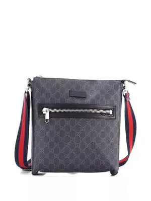 Gucci Gg Coated Canvas Messenger Bag