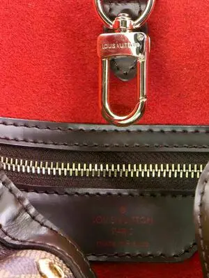 LOUIS VUITTON Damier Gm Hampstead Tote Bag - Brown