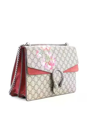 Gucci Dionysus Bag Blooms Print Gg Coated Canvas Medium Shoulder Bag - Brown