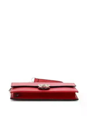 Gucci Interlocking Wallet On Chain Leather Crossbody Bag