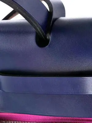 Hermès Herbag Zip Leather And Toile 31 Shoulder Bag - Blue