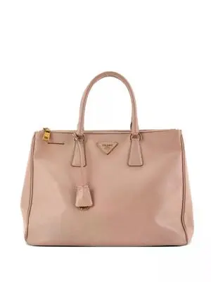 Prada Lux Saffiano Leather Large Tote Bag - Neutrals