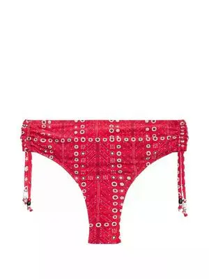 Isabel Marant Étoile Prudi Printed Bikini Bottom - Red